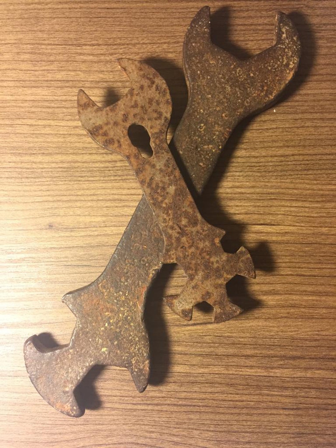 Antique Spanner Wrench, Vintage Old Cast Iron Wrench, Old Mechanic Tool ...