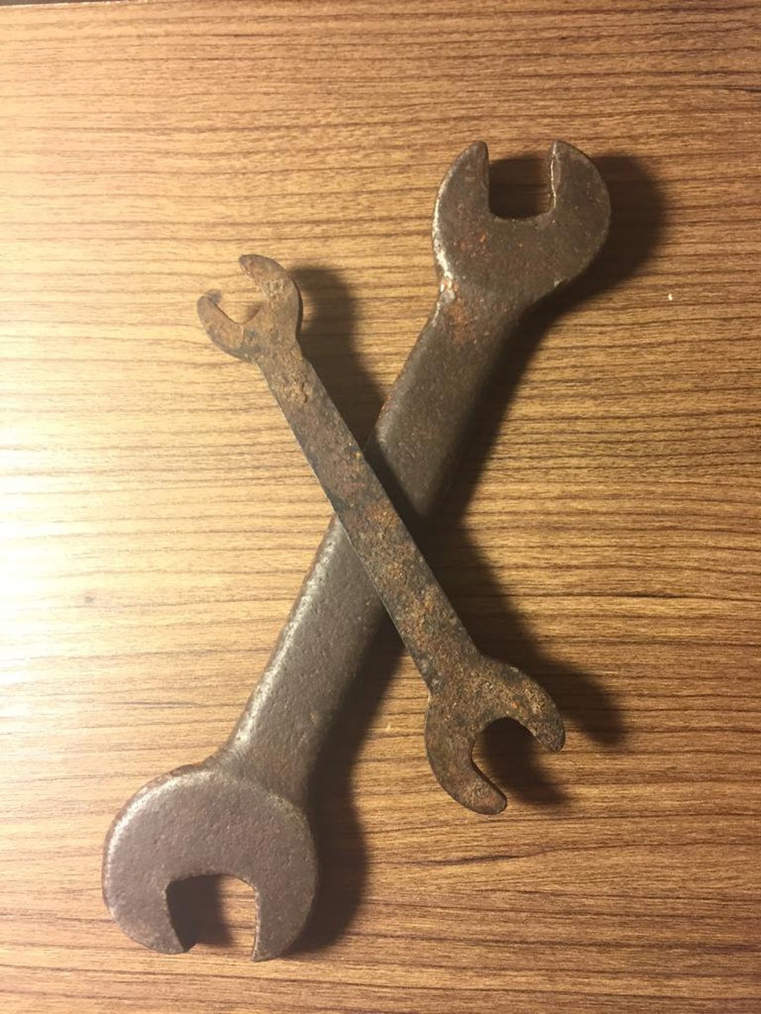 Vintage Old Cast Iron Wrench, Old Hand Tools, Handmade Tools, Two-prong ...