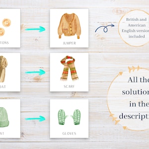 30 Clothes Matching Cards | Matching Game | Homeschool Printables ...