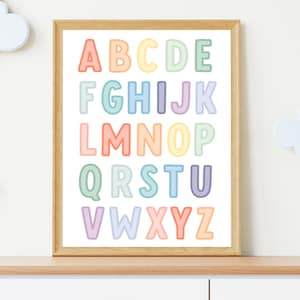 BUNDLE 6 Educational Posters | Homeschool Preschool Printables | ABC ...