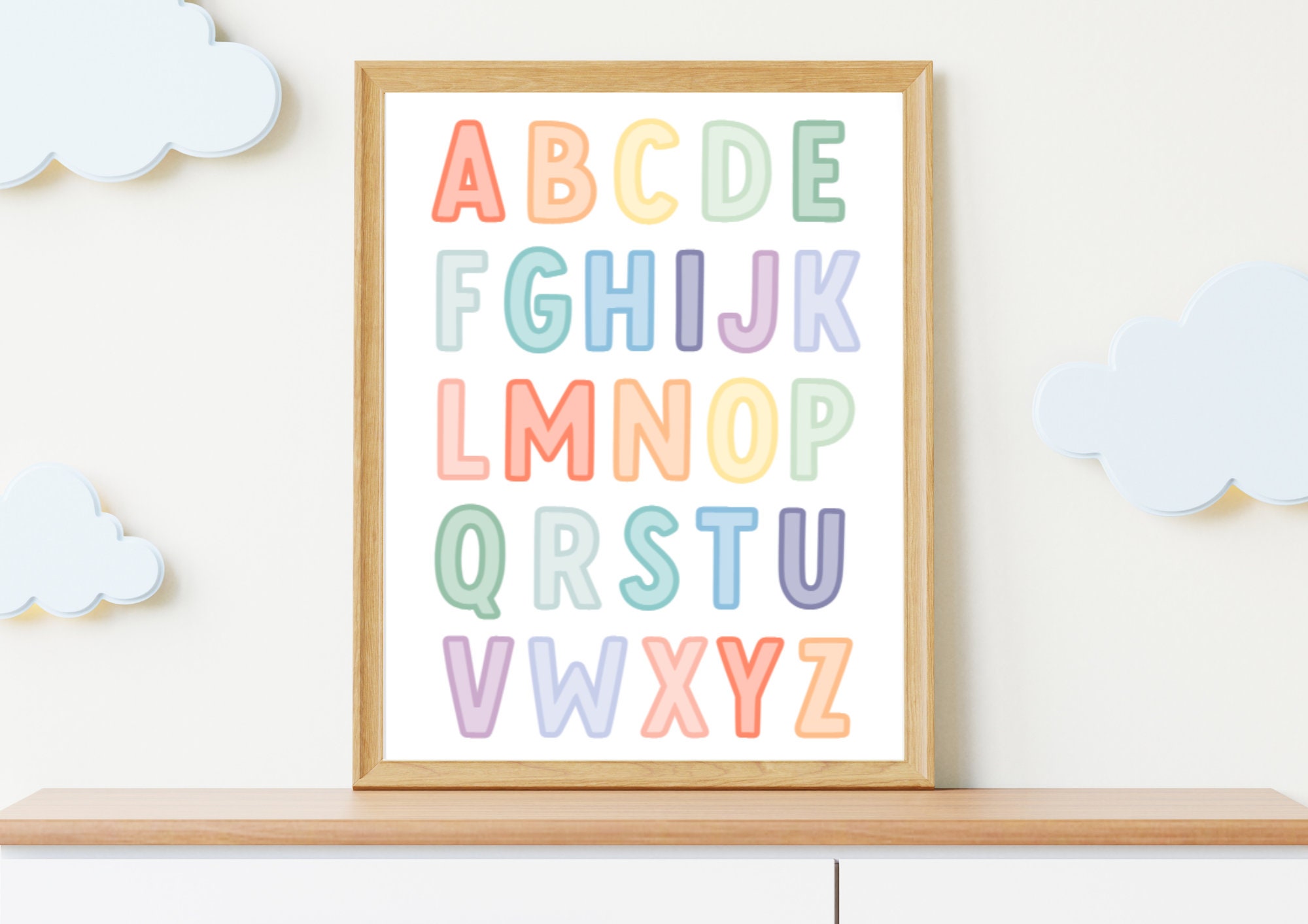 BUNDLE 6 Educational Posters Homeschool Preschool Printables ABC ...