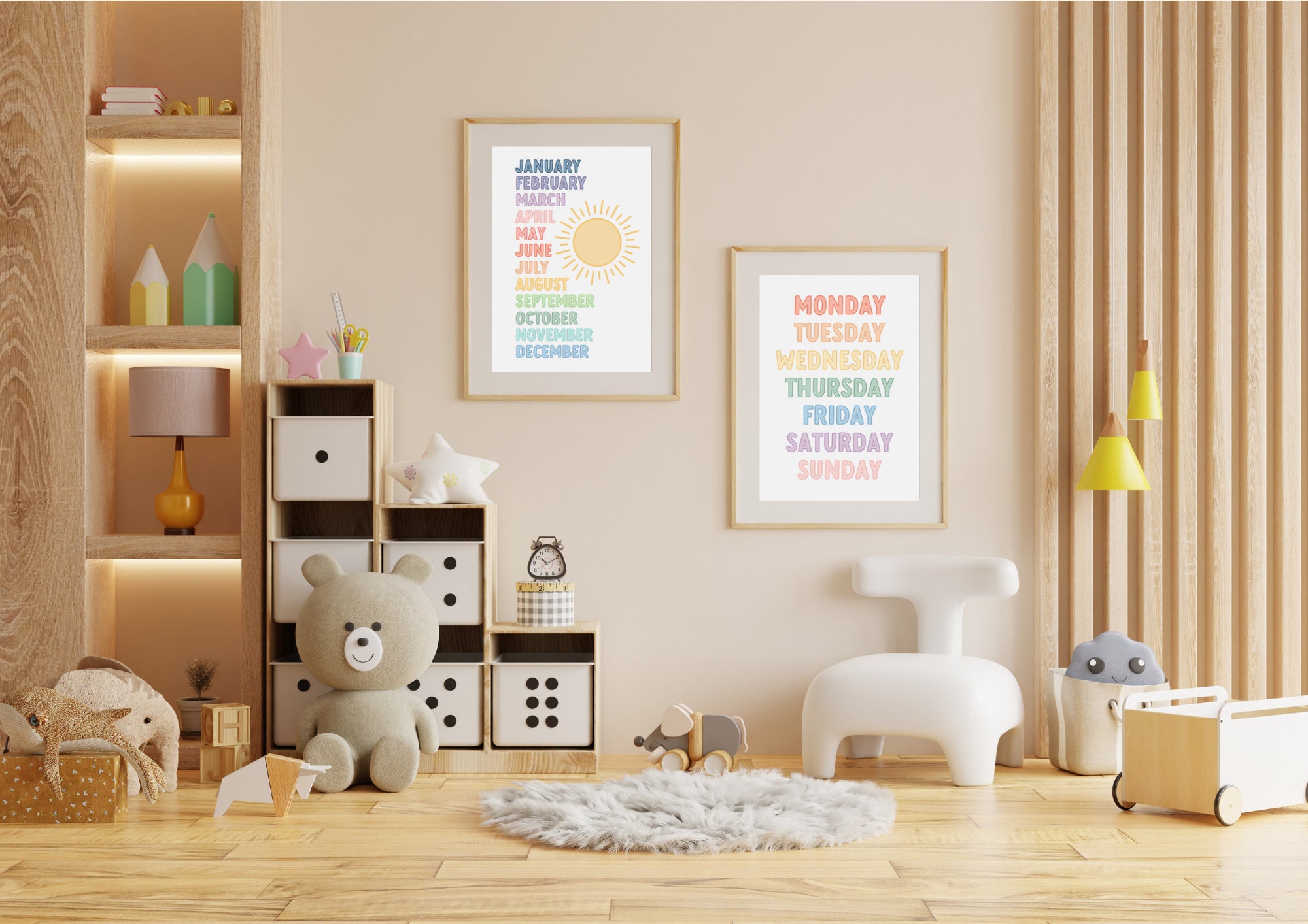 BUNDLE 6 Educational Posters Homeschool Preschool Printables ABC ...