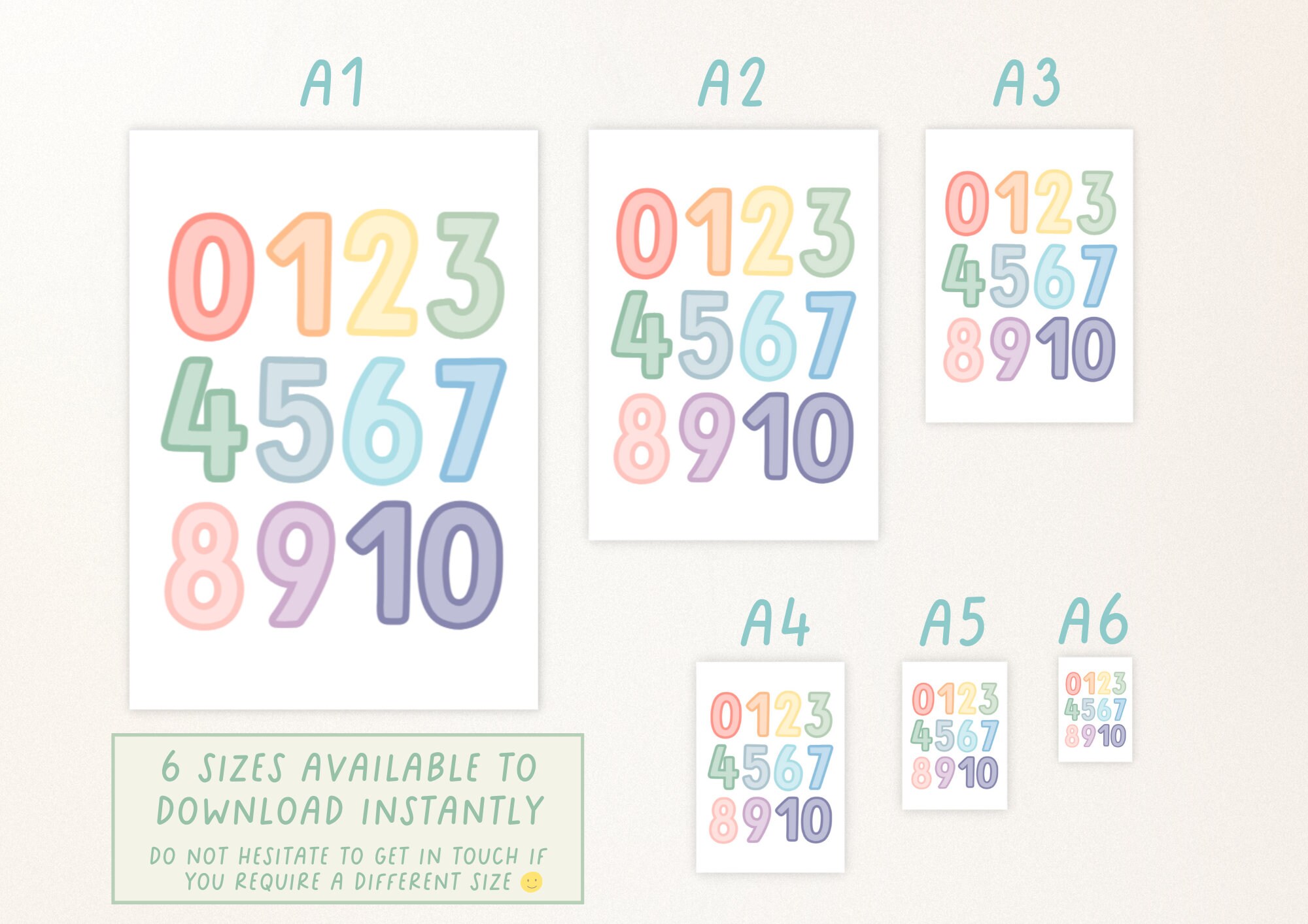 BUNDLE 6 Educational Posters Homeschool Preschool Printables ABC ...