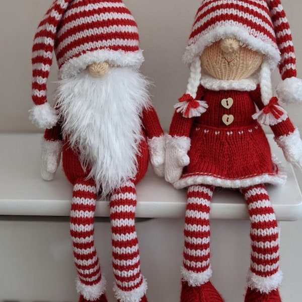 Love Me Love You Gnome Gonks Knitting Pattern - Etsy Canada
