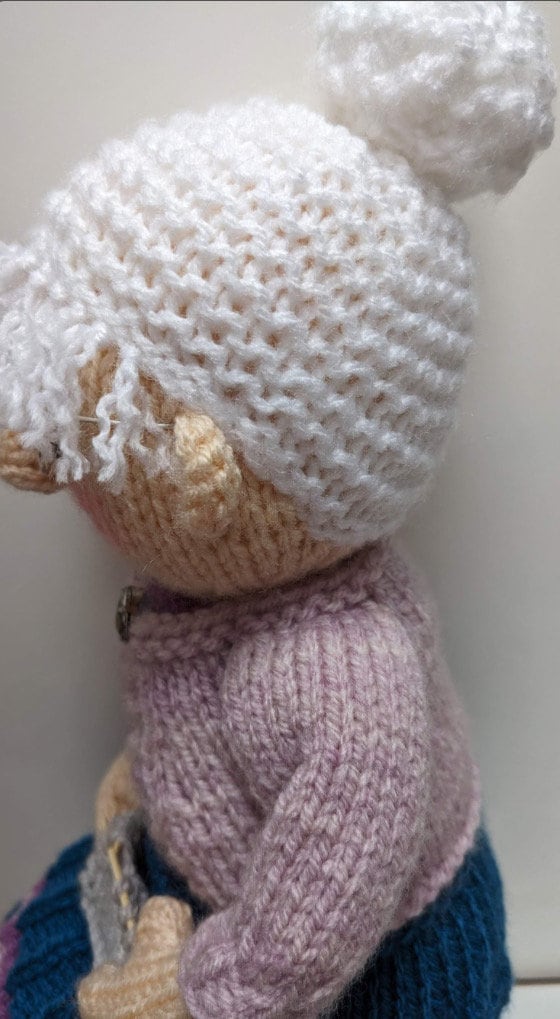 Knitting Pattern. Printed and Posted. Knitting Nana Shelf Sitter ...