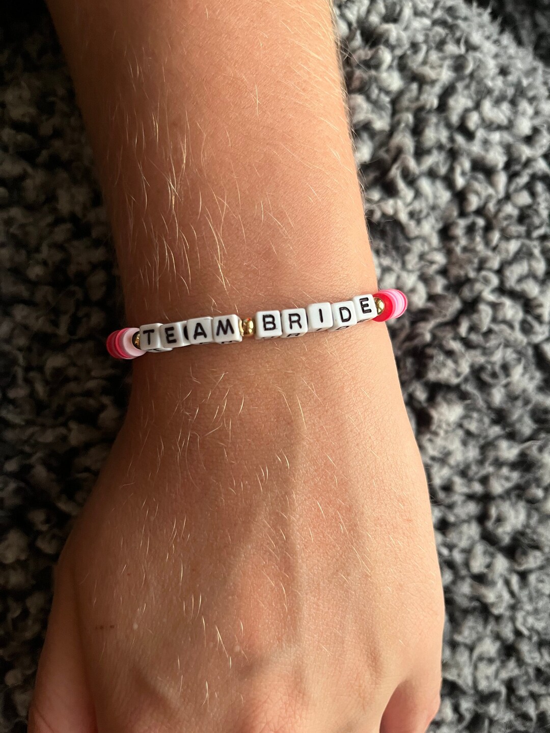 Team Bride Bracelet Individual - Etsy