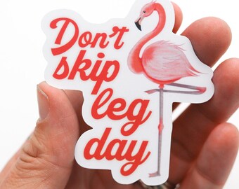 Leg Day Sticker - Etsy