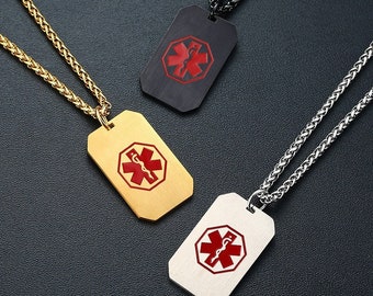 Medic Alert Necklace - Etsy