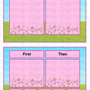 Flowers Bundle Token Charts First Then 84 PECS 24 Tokens Schedule Board ...