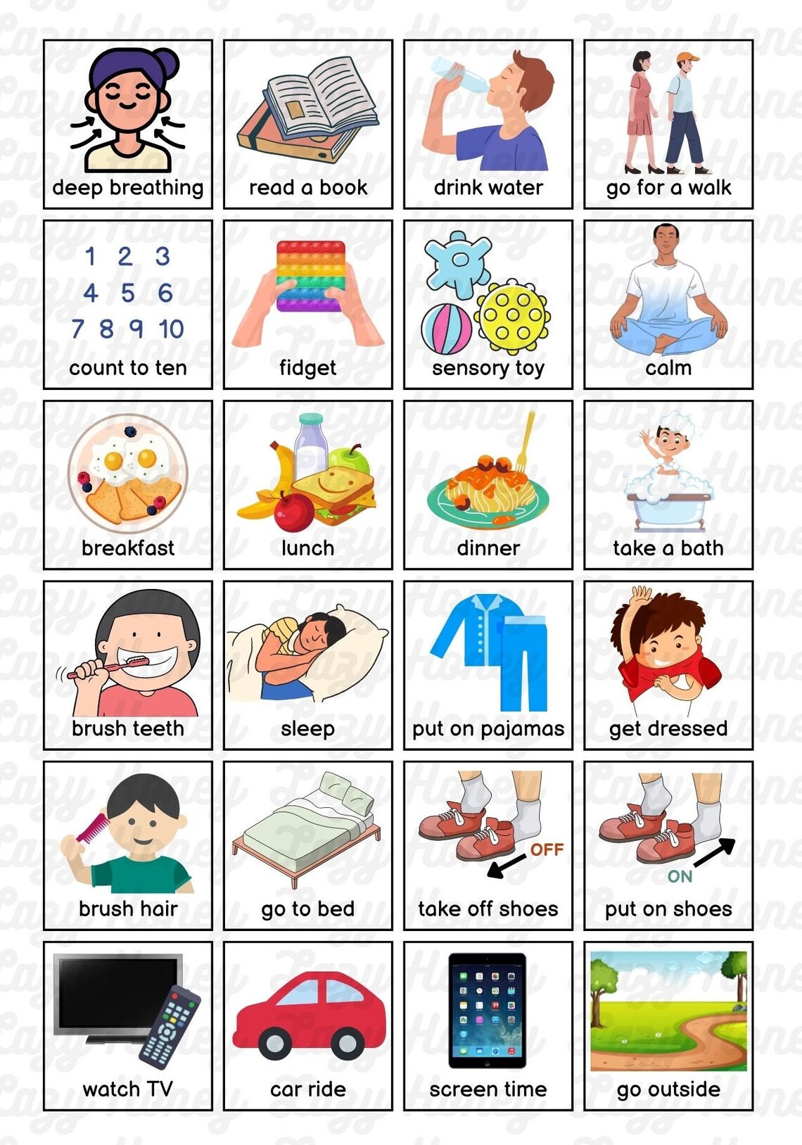Bugs Bundle Token Charts First Then 84 PECS 24 Tokens Schedule Board ...
