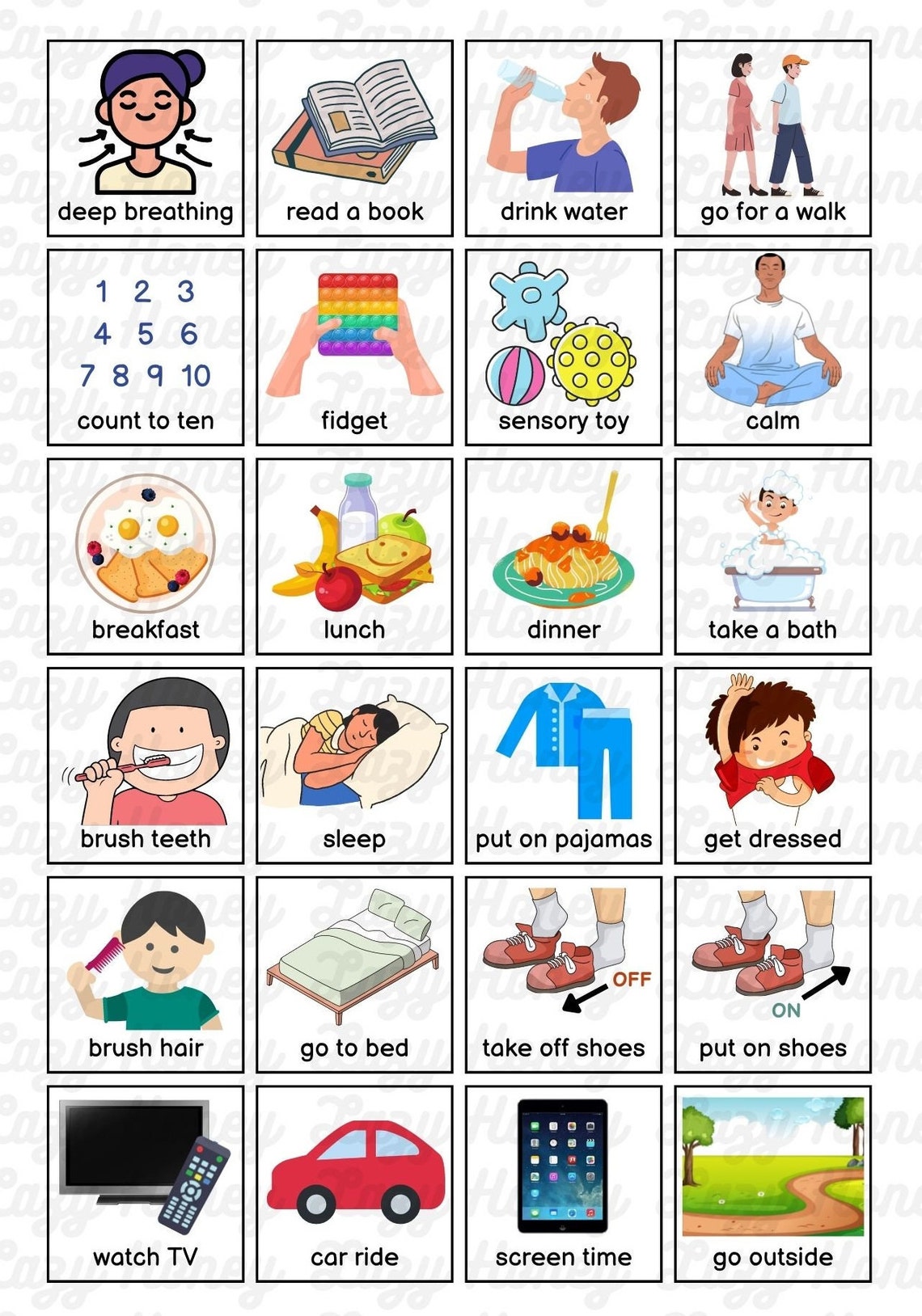 Farm Animals Bundle Token Charts First Then 84 PECS 24 Tokens Schedule ...