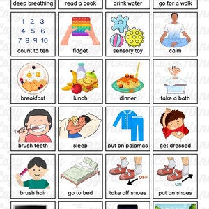 Farm Animals Bundle Token Charts First Then 84 PECS 24 Tokens Schedule ...