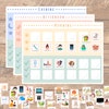 Dinosaur Bundle Token Charts First Then 84 PECS 24 Tokens Schedule ...