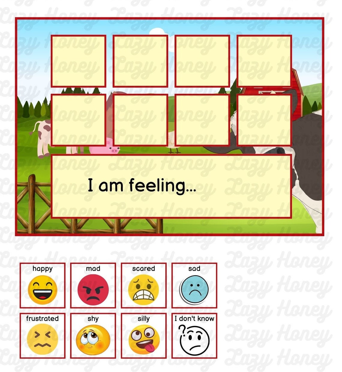 Farm Animals Bundle Token Charts First Then 84 PECS 24 Tokens Schedule ...