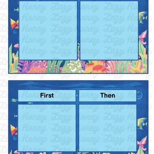 Ocean Bundle Token Charts First Then 84 PECS 24 Tokens Schedule Board ...