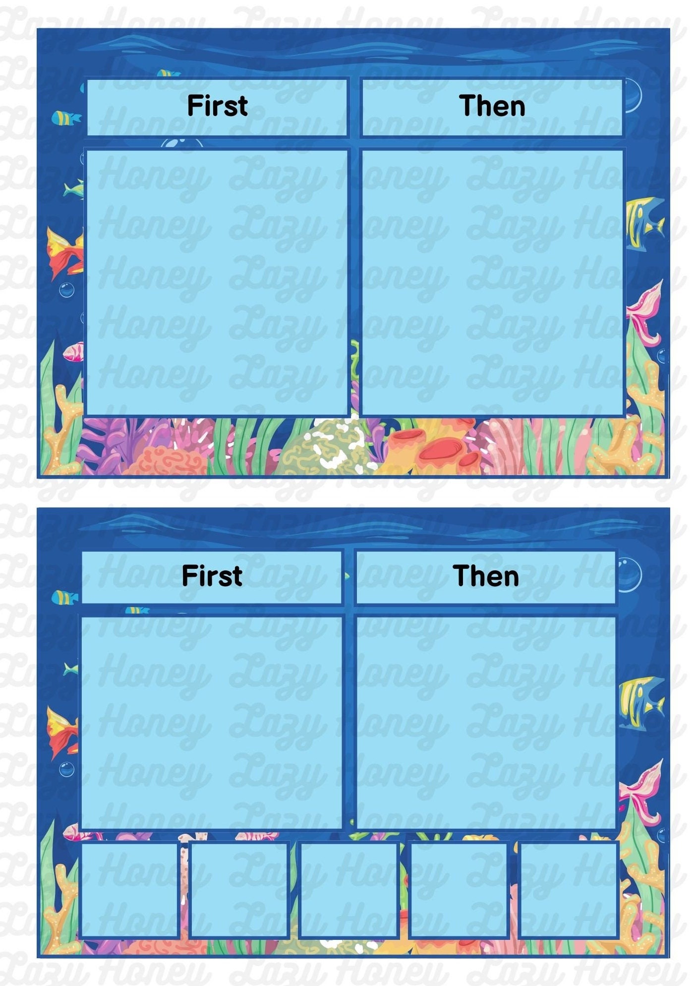 Ocean Bundle Token Charts First Then 84 PECS 24 - Etsy