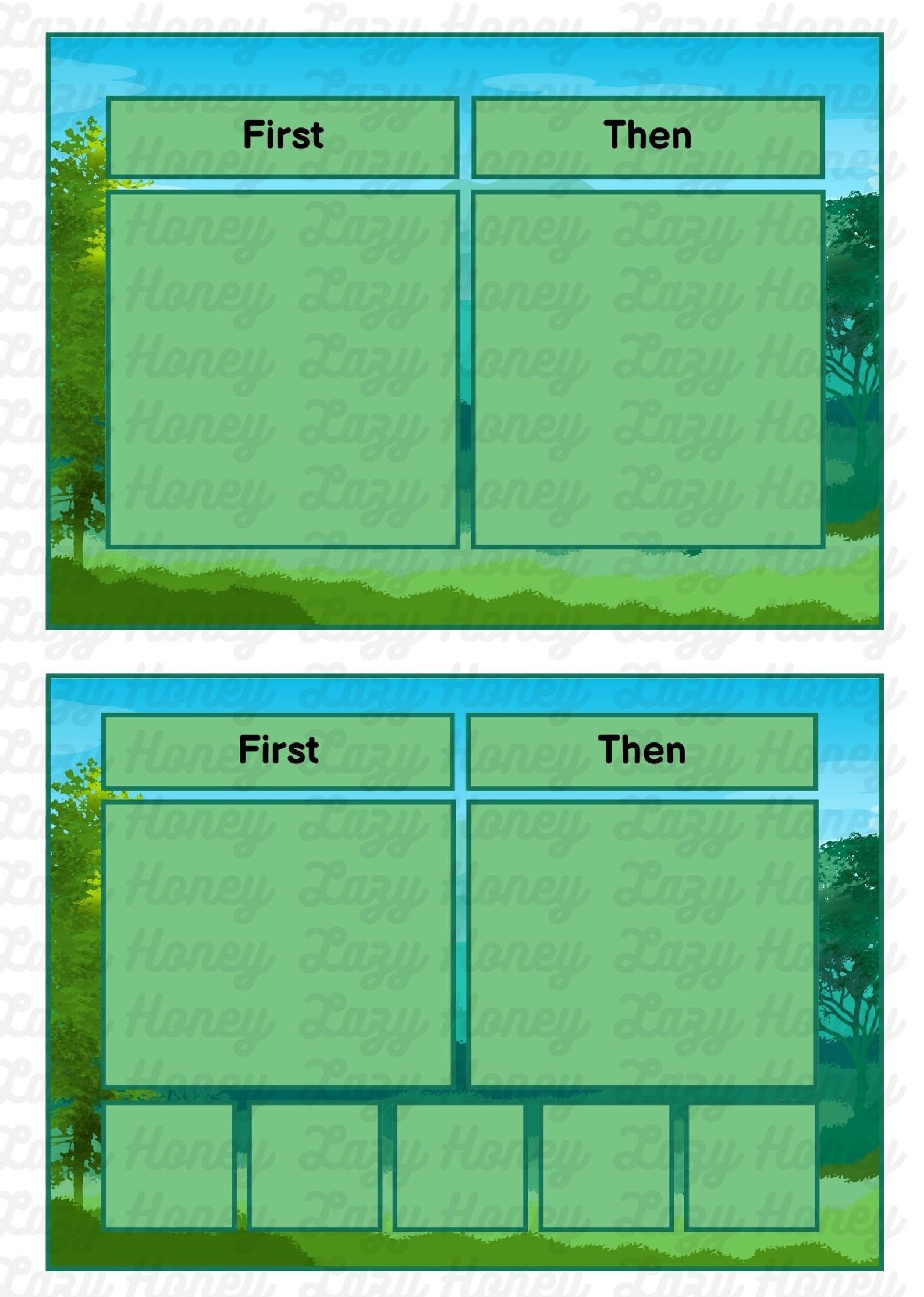 Dinosaur Bundle Token Charts First Then 84 PECS 24 Tokens Schedule ...