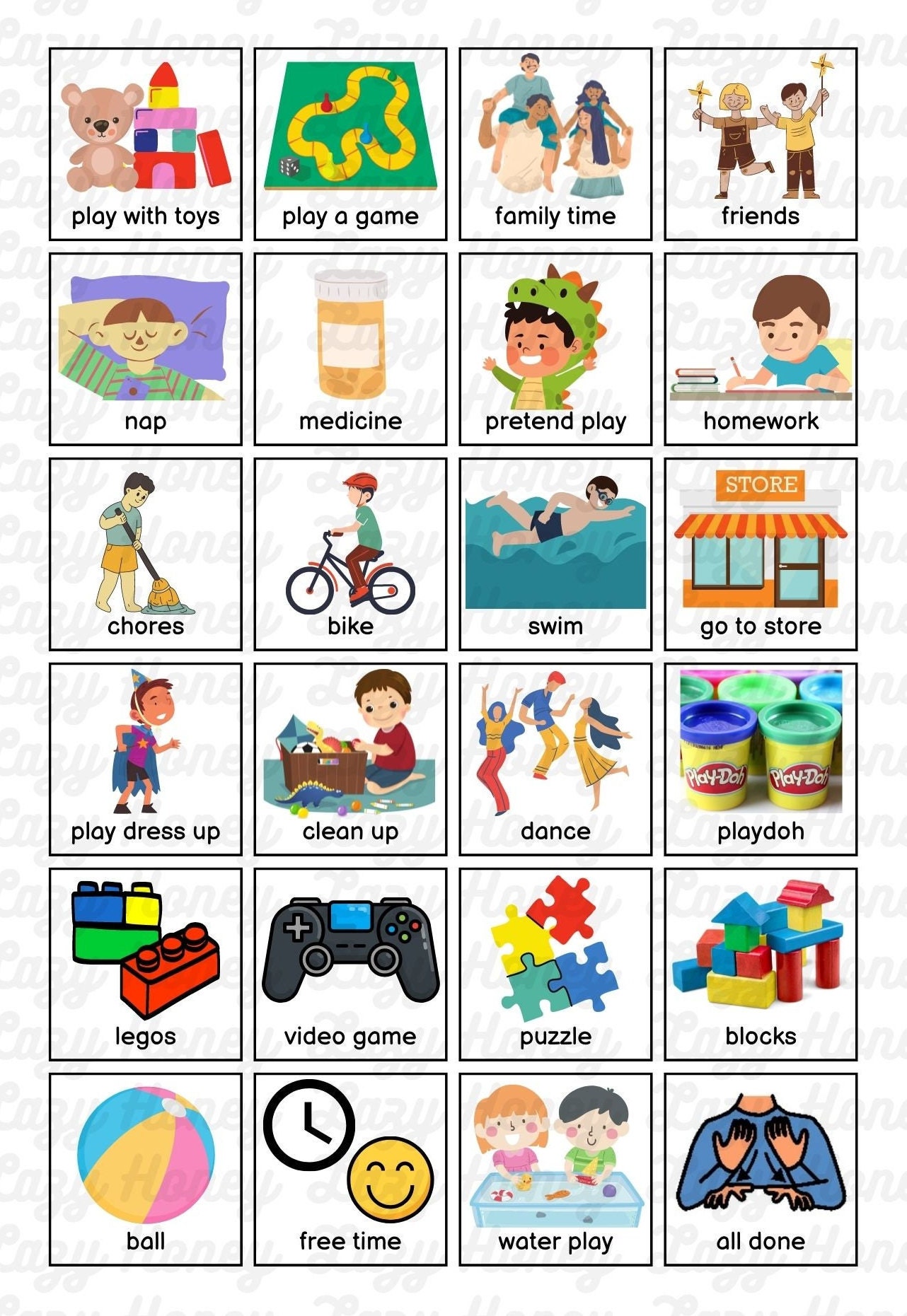 Ocean Bundle Token Charts First Then 84 PECS 24 - Etsy