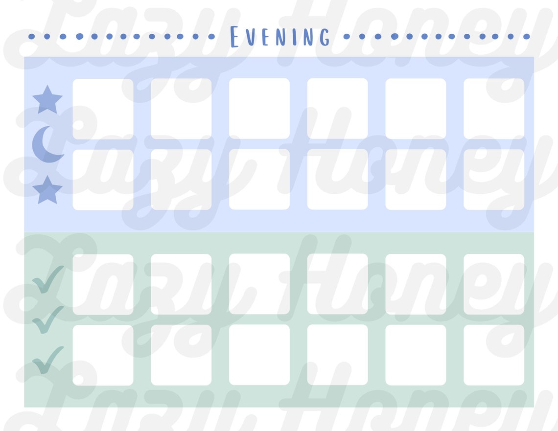 Editable Daily Routine Sheets Charts Kids Daily Chores - Etsy