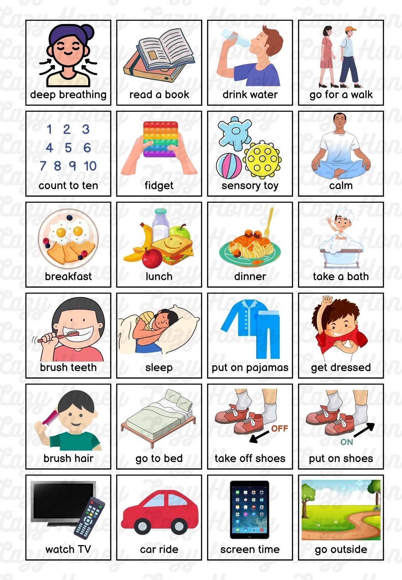 Ocean Bundle Token Charts First Then 84 PECS 24 - Etsy