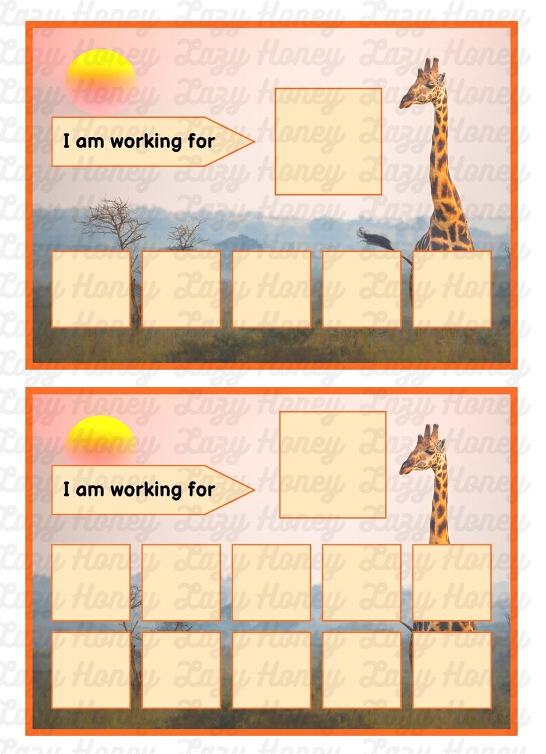 Safari Bundle Token Charts First Then 84 PECS 24 Tokens Schedule Board ...