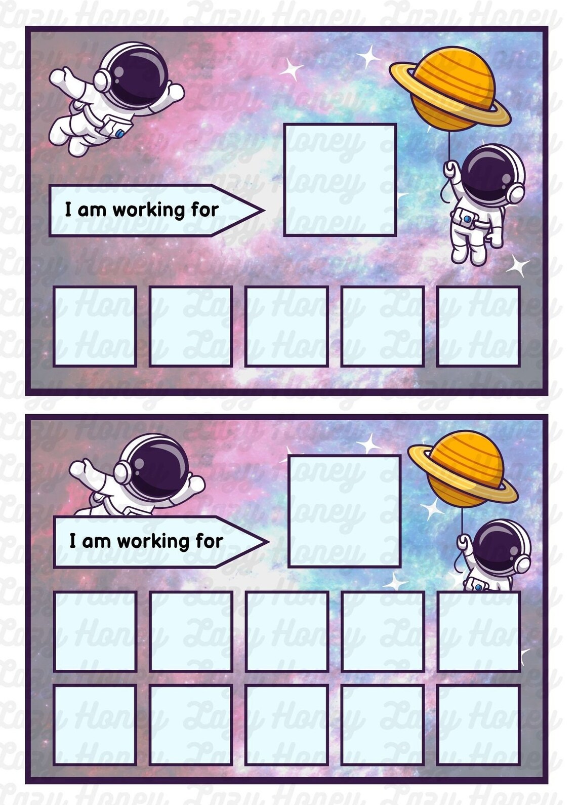 Space Bundle Token Charts First Then 84 PECS 24 Tokens Schedule Board ...