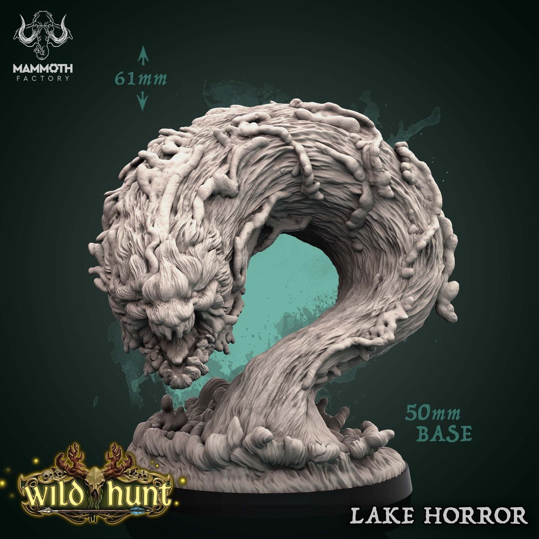 Lake Horror Mini by Mammoth Factory Games D&D Miniatures Pathfinder ...