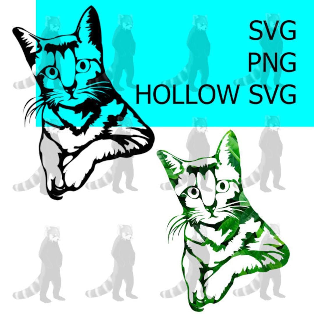 Cat Instant Digital Download, SVG, PNG, Cute Animals, Realistic Cat - Etsy