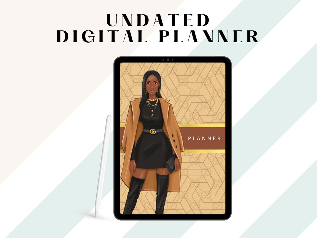 Black Girl Digital Planner, Melanin Planner, Black Woman Planner ...