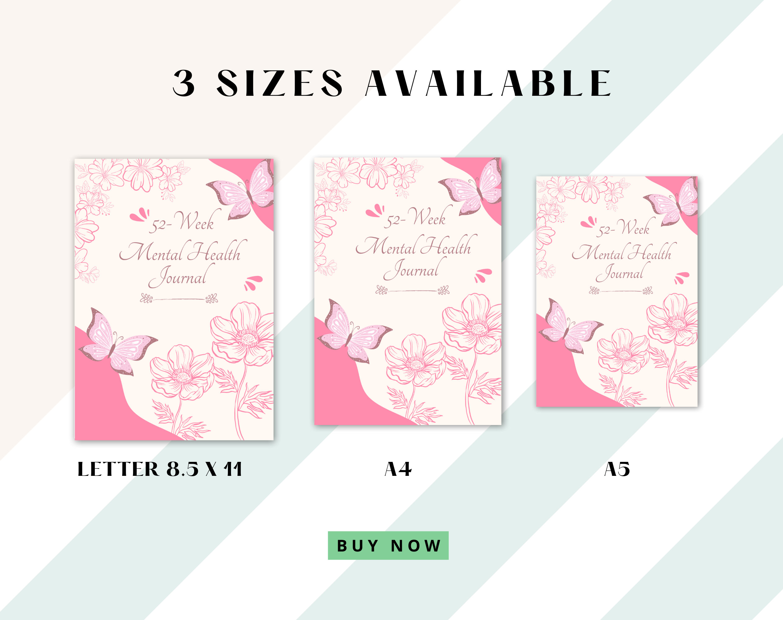 Mental Health Journal, Printable Mental Health Journal, Self Care ...