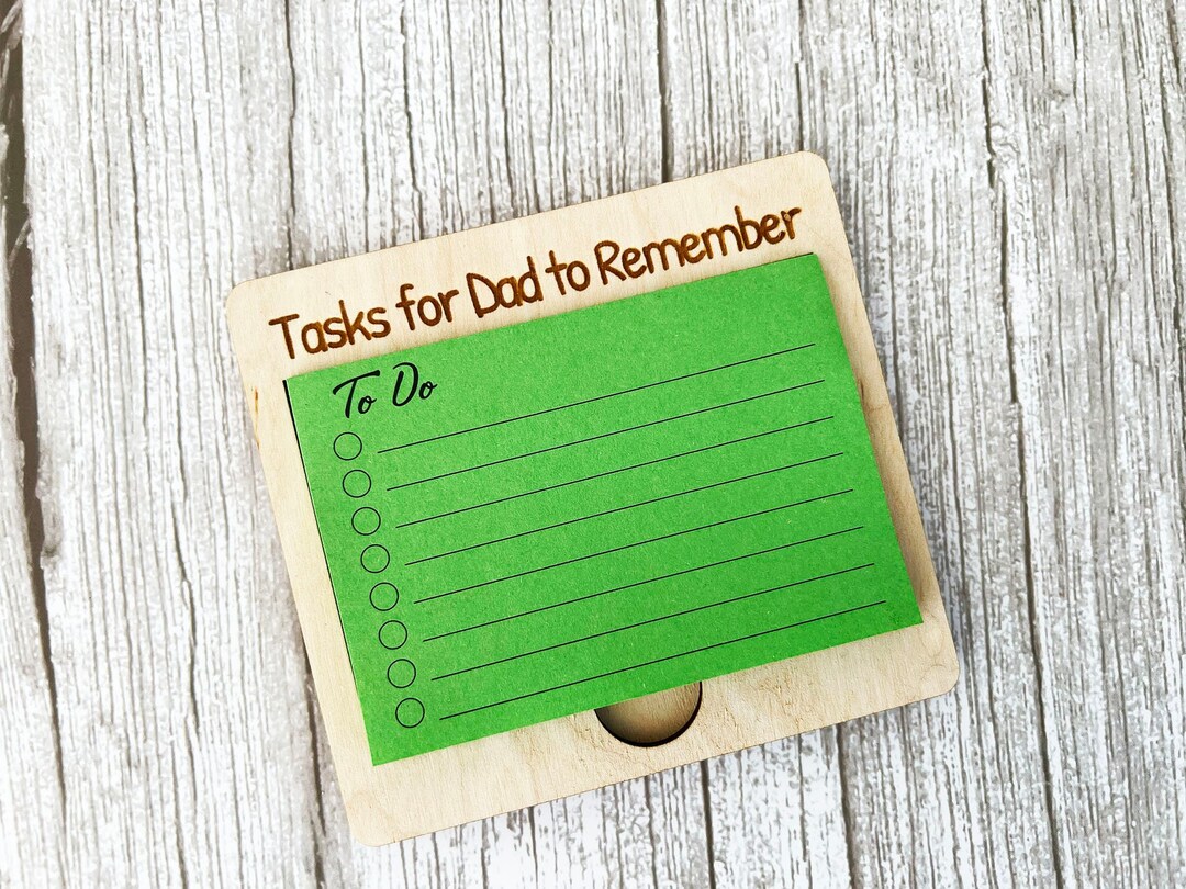 Wooden Task List or to Do Holder for Dad - Fathers Day Gift - Birthday ...