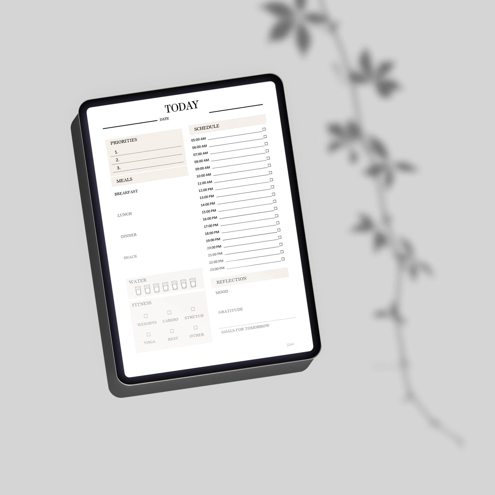 Modern Daily Planner, Daily Schedule, Classic Planner, Productivity ...