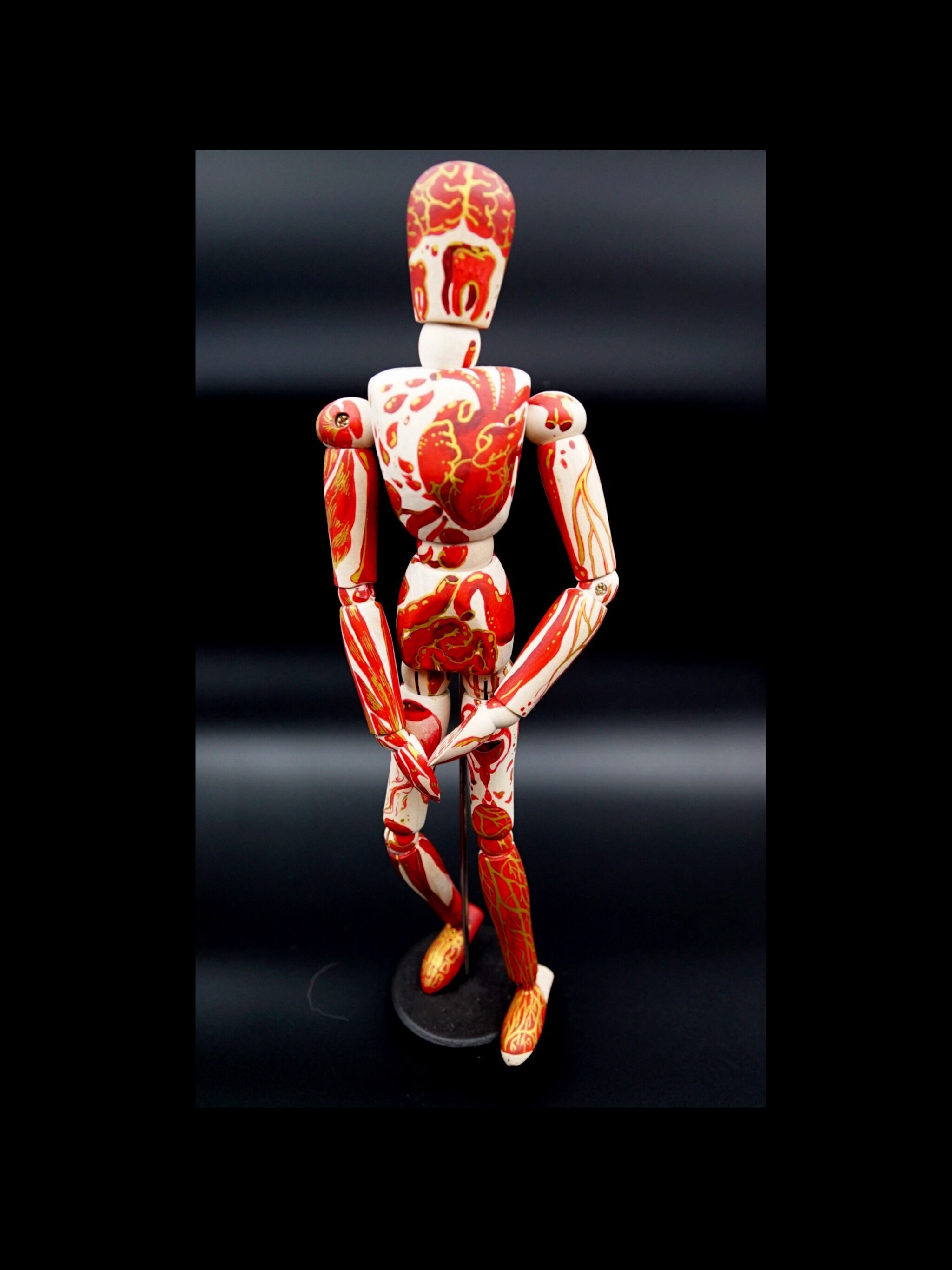 Illustrated Wooden Puppet anatomy Customize - Etsy UK