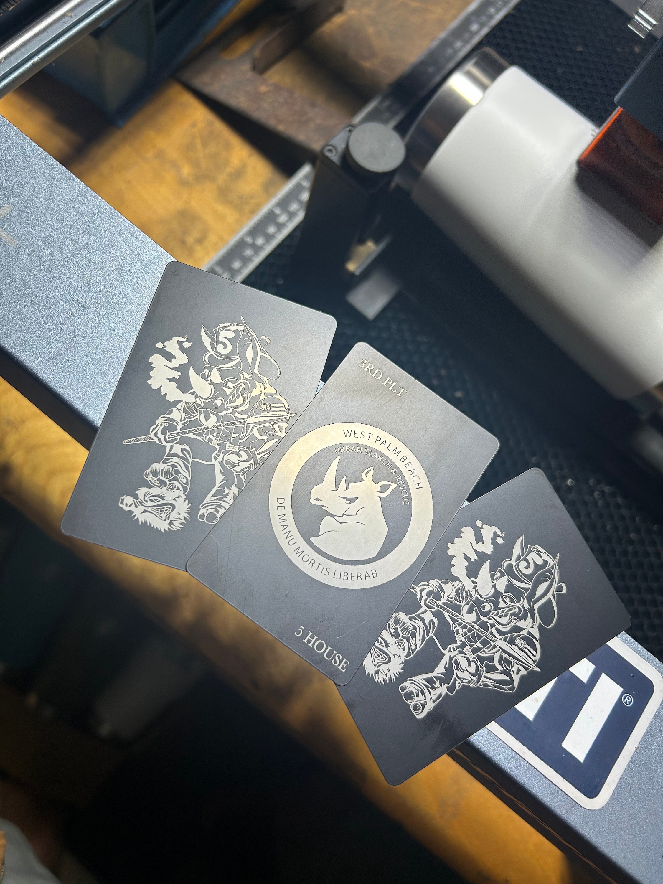 Engraved Stainless Steel Playing Cards - Etsy