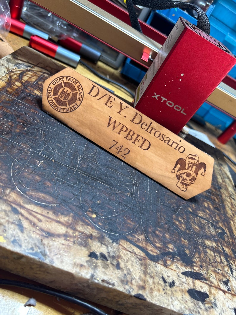 Custom REAL Leather Name Plates - Etsy