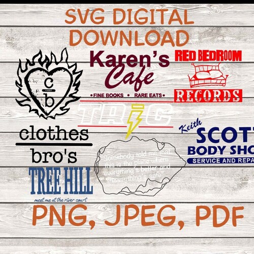 Keith Scott Body Shop Svglinecricut Svg One Tree Hill Svg - Etsy