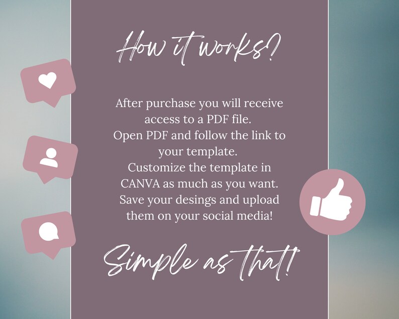 50 Editable Instagram Post Templates Canva Social Media - Etsy