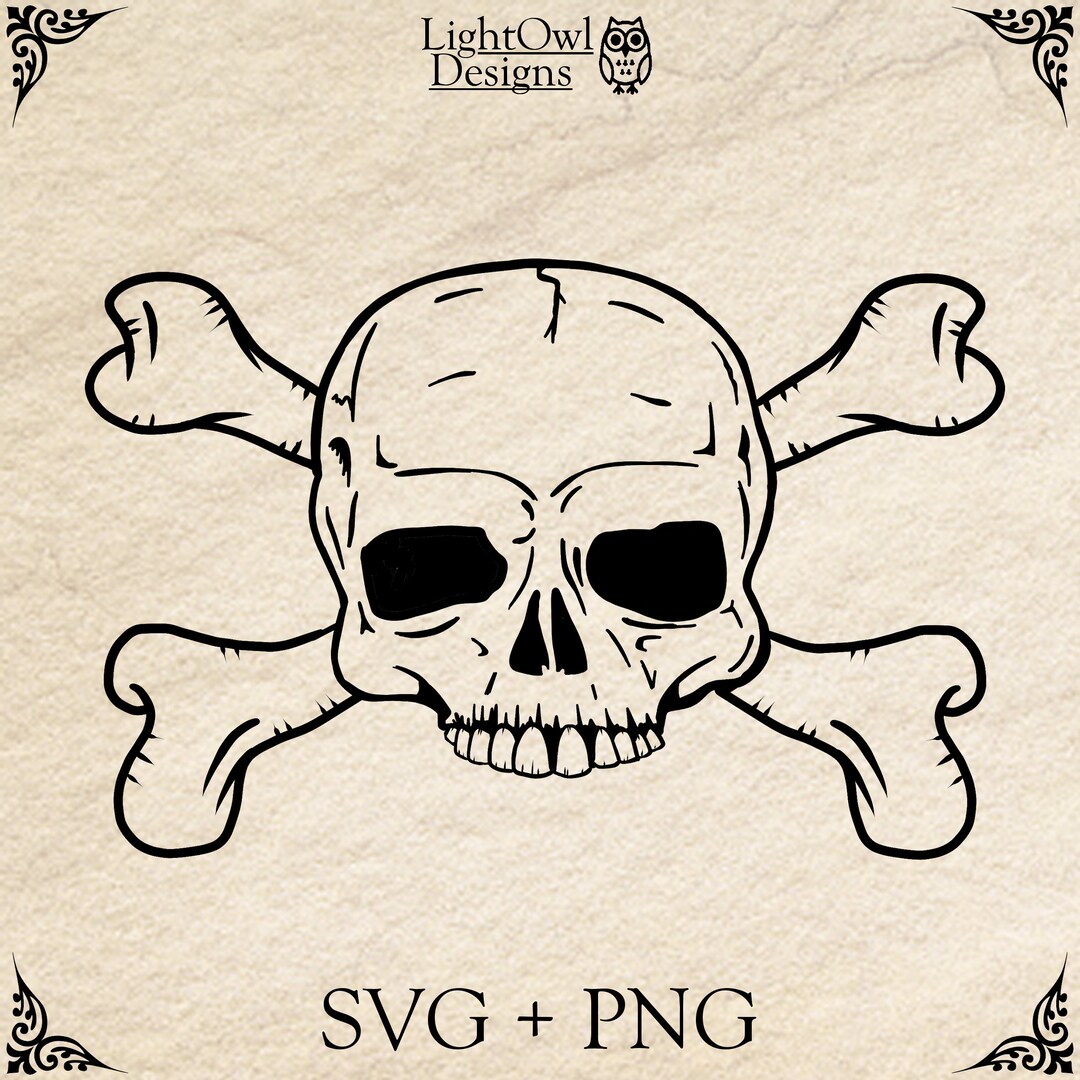 Skull & Cross Bones digital Download Image Project Resource - Etsy