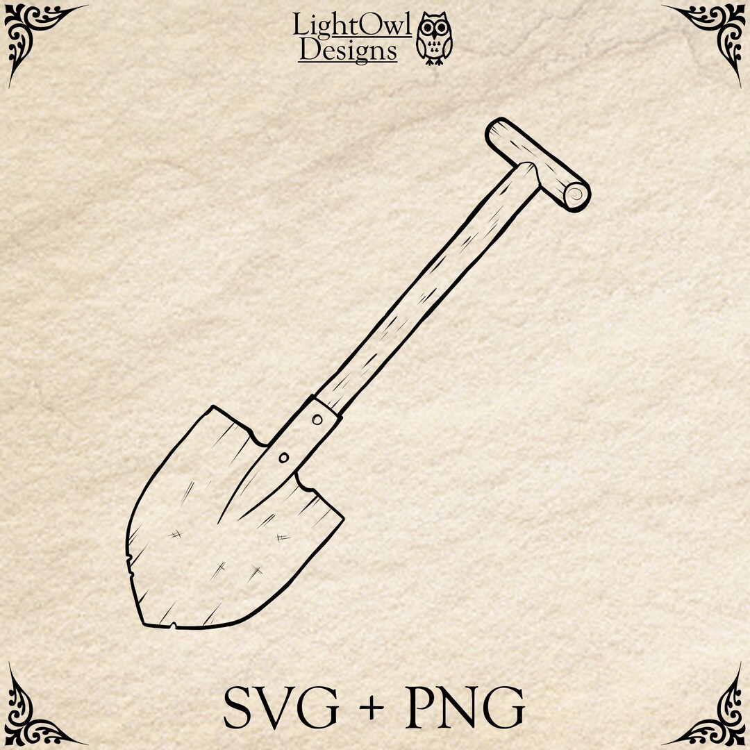 Shovel Medieval / Fantasy Digital Download Image Project - Etsy