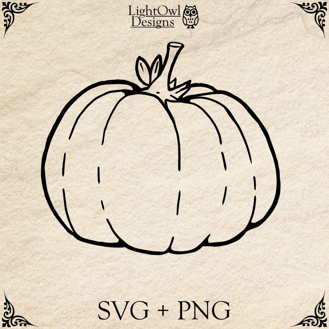 Pumpkin -digital Download Image - Project Resource - PNG - SVG ...