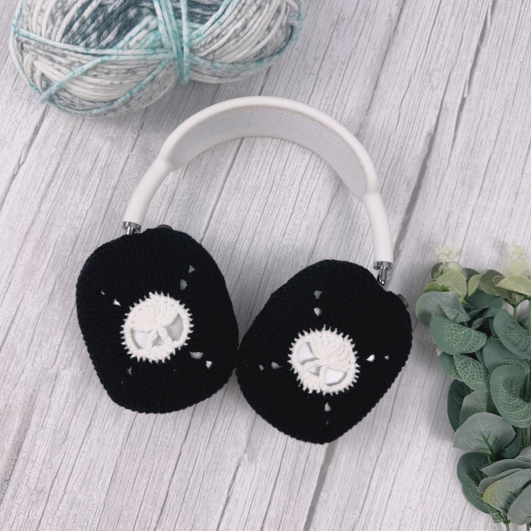 Skull Crochet AirPod Max Cover,crochet Skull Airpods Headphone Case ...