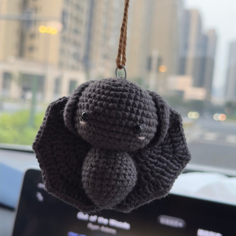 Goth Car Accessory Bat Plush Rear View Mirror Accessory for Women, Men ...