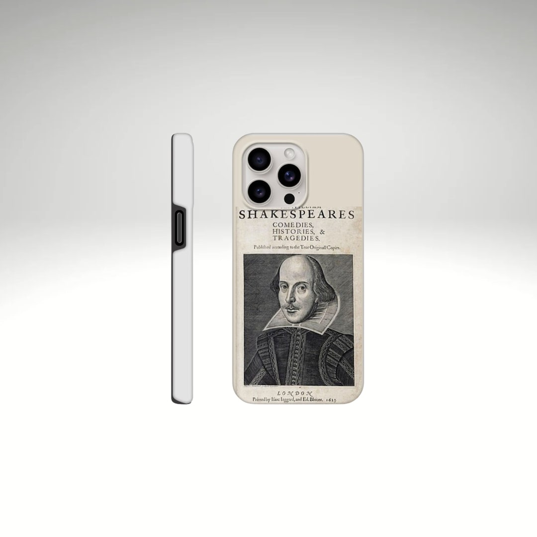 William Shakespeare Phone Case - Shakespeare's Folio Phone Case ...
