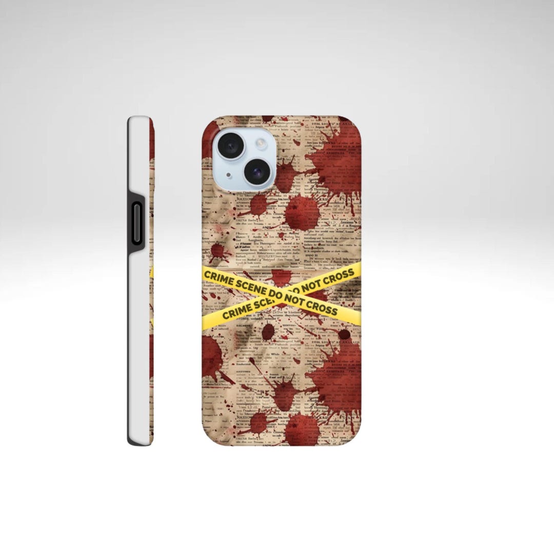 True Crime Phone Case - Crime Scene Phone Case - Scary Horror Phone ...