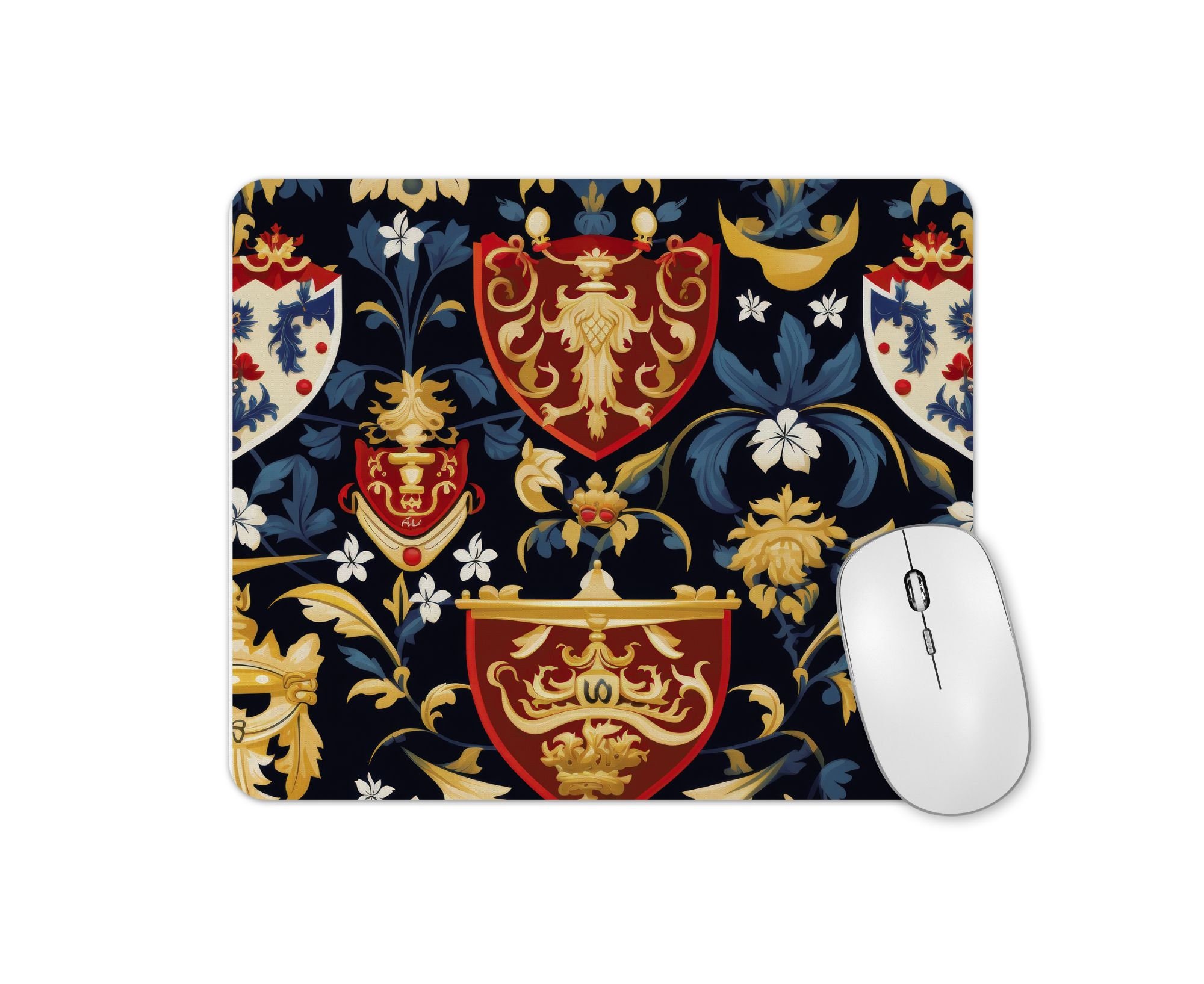 Tudor Art Mouse Mat - Tudor Style Mouse Mat - Heraldic Style Mouse Mat ...