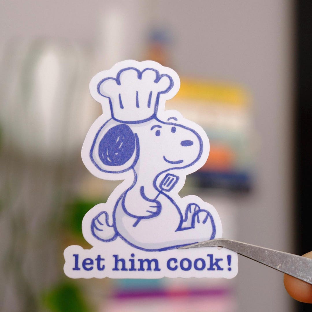 Let Him Cook Sticker | Dog Sticker | Snoop Sticker - Etsy
