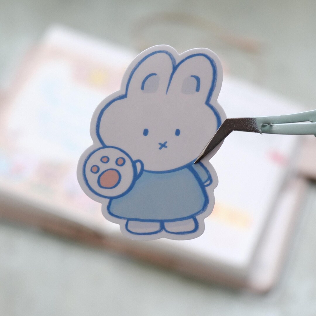 Mify Bunny Sticker | Glossy Vinyl Decal - Etsy