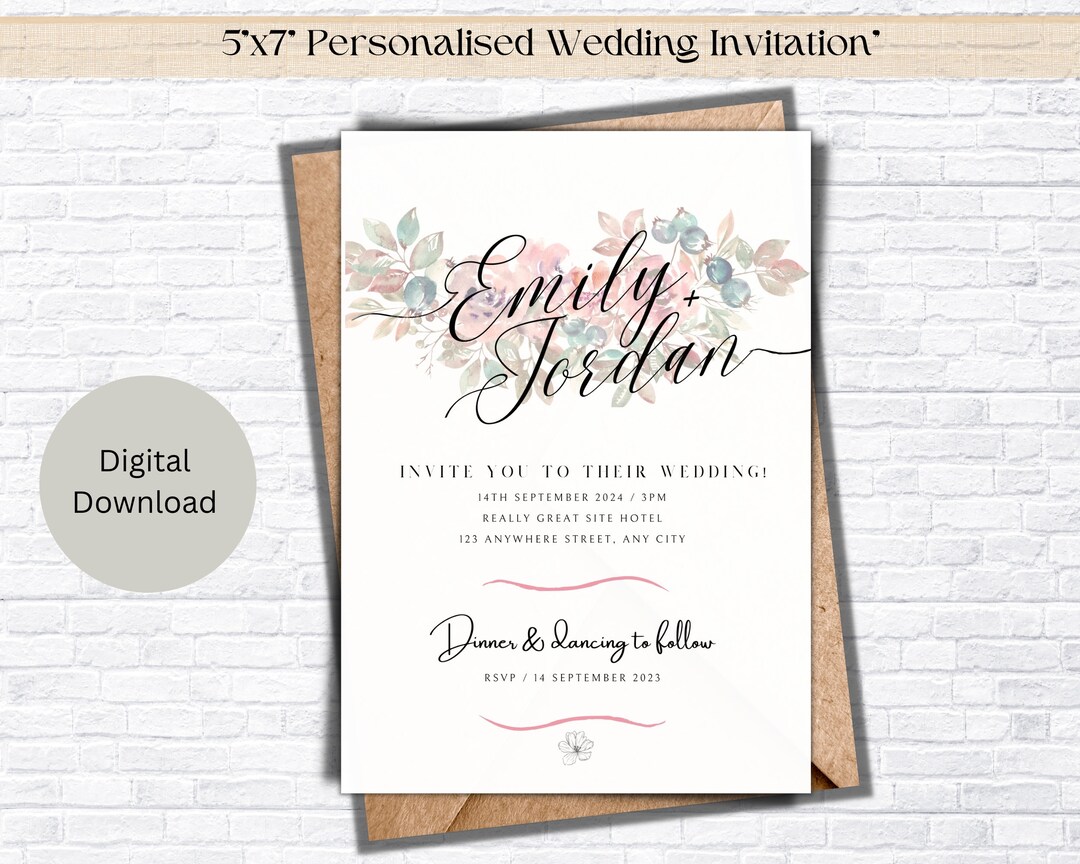 Instant Download Customized Invitations, Engagement Invites, We're ...