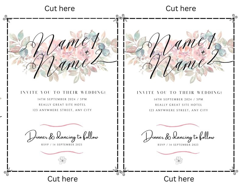 Instant Download Customized Invitations, Engagement Invites, We're ...