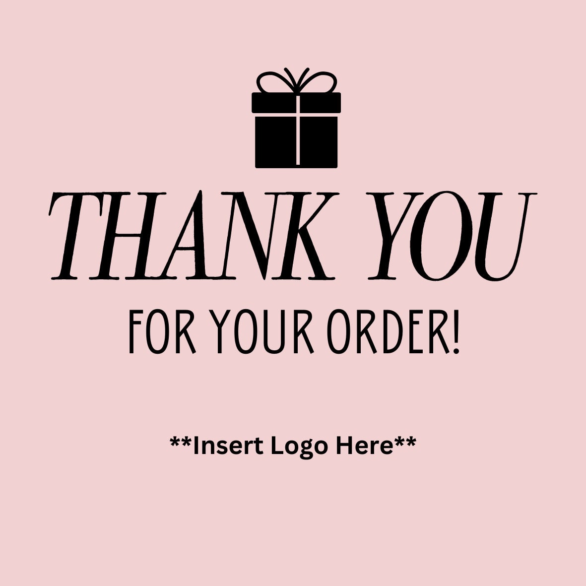 Thank You for Your Order Sticker PNG Template - Etsy